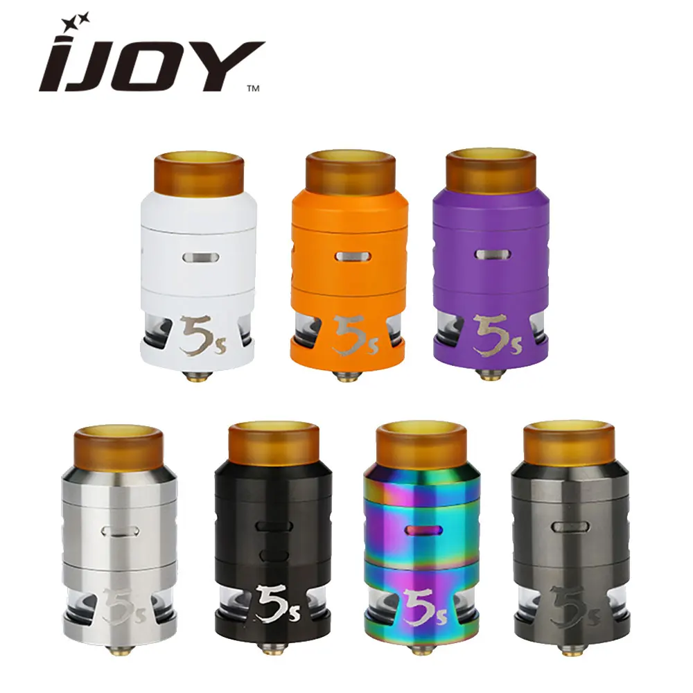 Original Ijoy RDTA 5s Tank 2.6ml Capacity Top Fill Aiflow Vape Tank ...