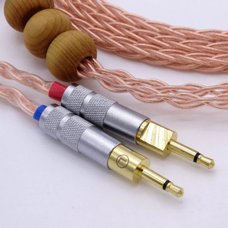 1.2Meter Hand Made Hi end 8 Cores 5n Pcocc Copper Headphone Upgrade ...