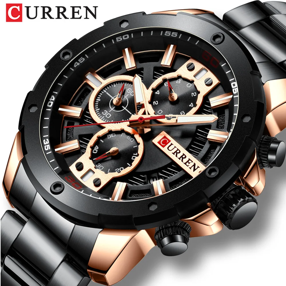 CURREN Top Brand Watches Men quartz Analog Military male Watches Men ...