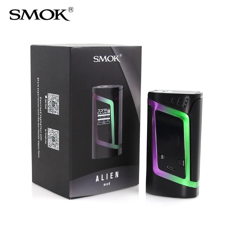 Aliexpress.com : Buy 100% Original SMOK Alien Mod 220W Vape Mod VW/TC ...