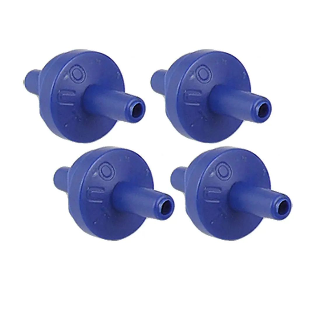4 pcs 3mm Inside Diameter Hard Plastic One way Check Valve Dark Blue ...