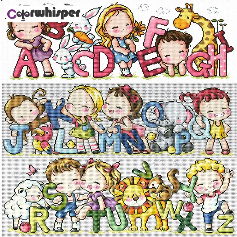 Diamond Painting 5D Full Square/Round Drill English Alphabet 26 Letters ...