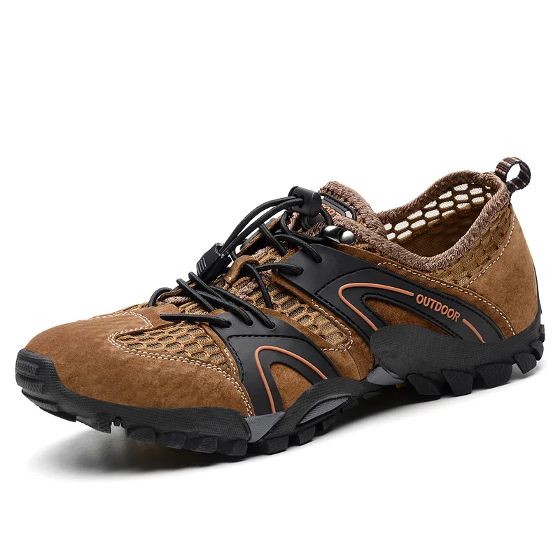 Trainers Men 2018 Summer Genuine Leather Running Shoes Brand Sneakers ...
