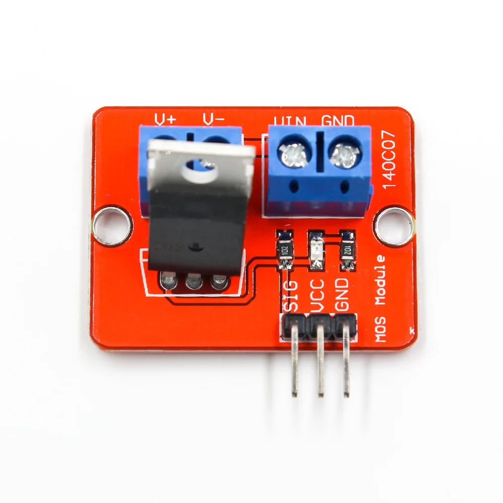 0-24V Top Mosfet Button IRF520 MOS Driver Module MCU ARM Raspberry pi ...