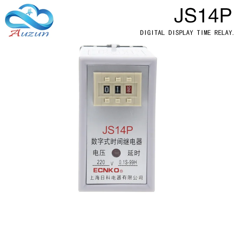 JS14P digital time relay JS14P 0.1s-99h AC220V AC380V DC12V DC24V ...