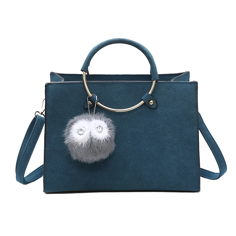 New Fashion Women Crossbody Bags Female Shoulder Bag Metal Ring Handbag ...