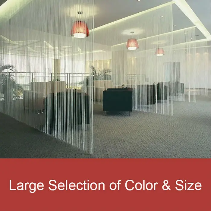 (300cmw*300cml) 100% Polyester White String Curtain Fringe Curtain For ...