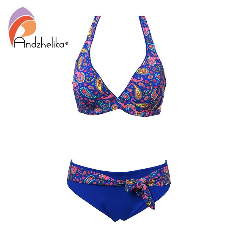 Andzhelika New Xl 5xl Plus Size Swimwear Women Sexy Deep V Bikini