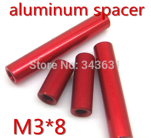 High Quality m3*8 8mm red round aluminum spacer standoff|standoff ...