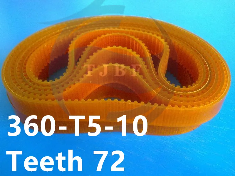 5pcs/pack T5 PU timing belt 360 T5 10 Length 360mm Teeth 72 Pitch 5mm ...