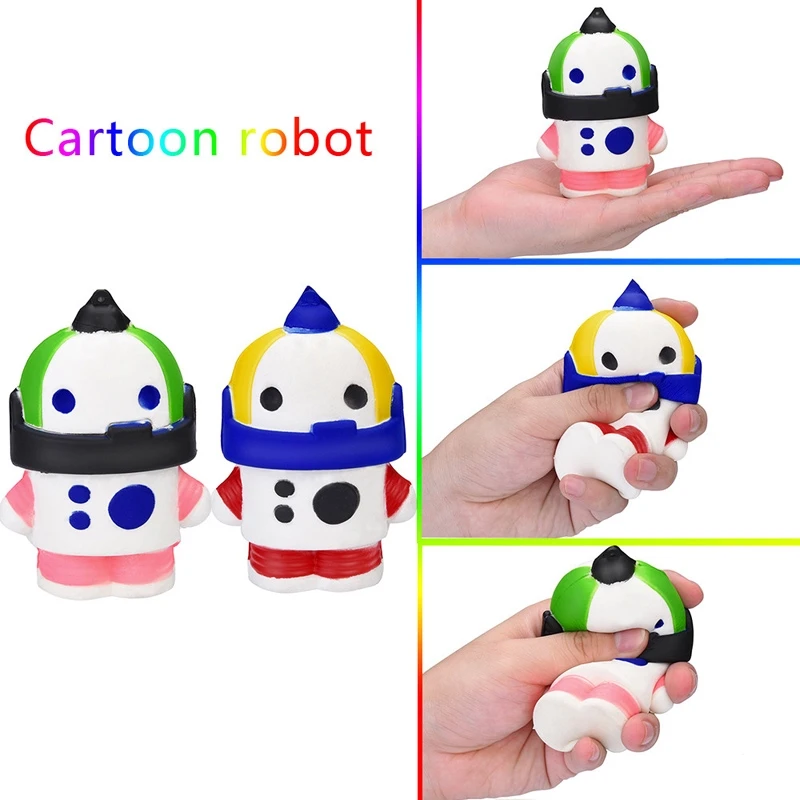 Kawaii Squishy Soft Cartoon Space Robot Scented Squishies Slow Rising ...