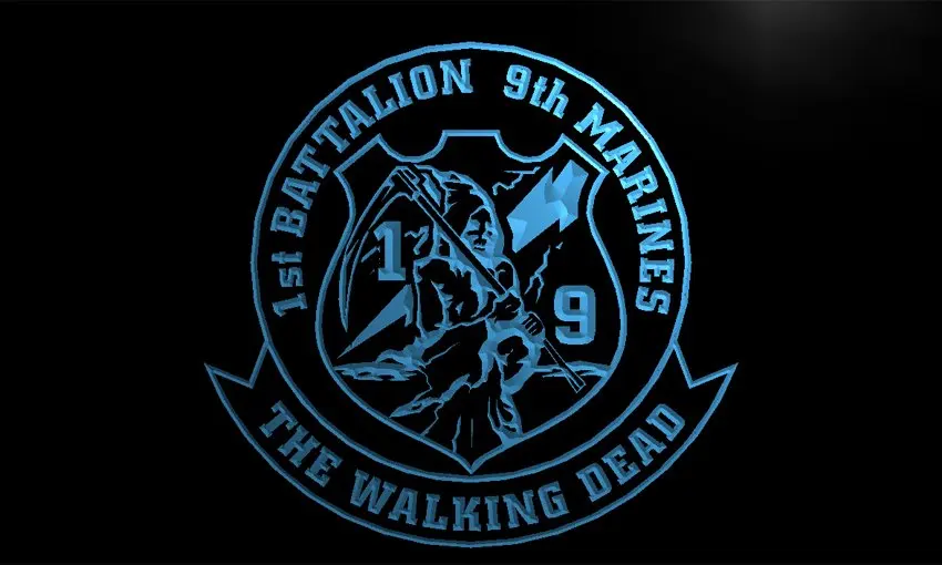 LI109 1st Battalion 9th Marine Regiment USMC Neon Sign home decor shop ...