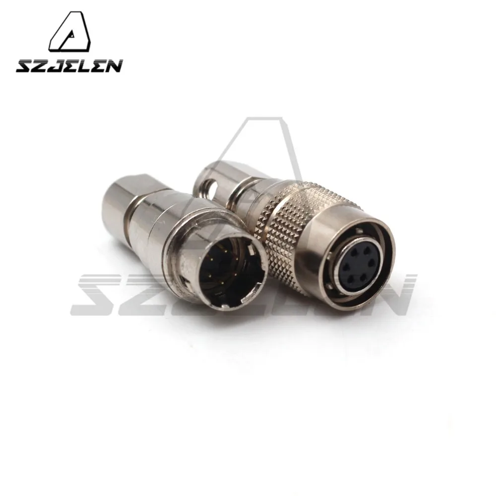 Hirose Connector 6pin Male And Female Connector , HR10A 7P 6S/HR10A 7J ...