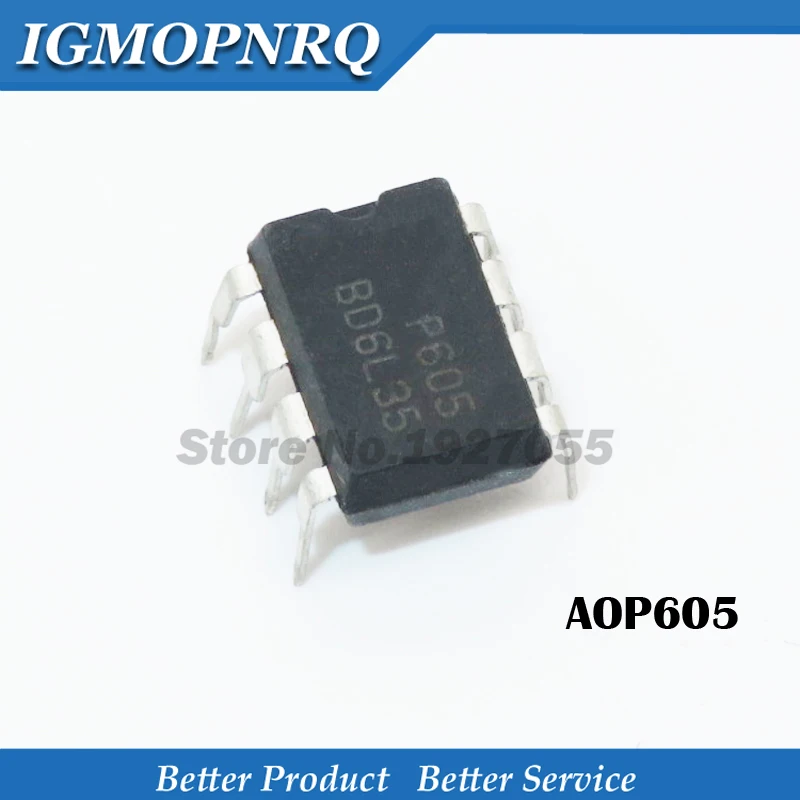 5pcs Frete grátis AOP605 DIP DIP 8 P605 AOPP605 chip de gerenciamento ...