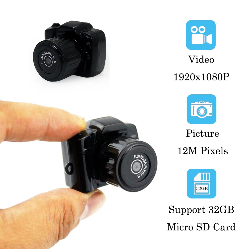 Super Mini DV Camera HD 1080P Secret Pocket Cam Thumb DVR Video ...