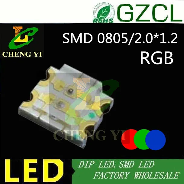 1.5Hz RGB 색상 변경 smd led 0805 led 다이오드 2.0*1.2mm 칩 led(CE & Rosh)|led miner cap lamp|led ...