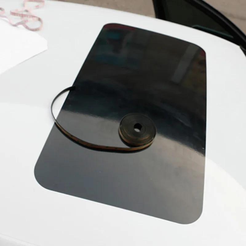 Car Imitation Fake Sunroof Sticker Black Glossy Wrap Roof Vinyl Film ...