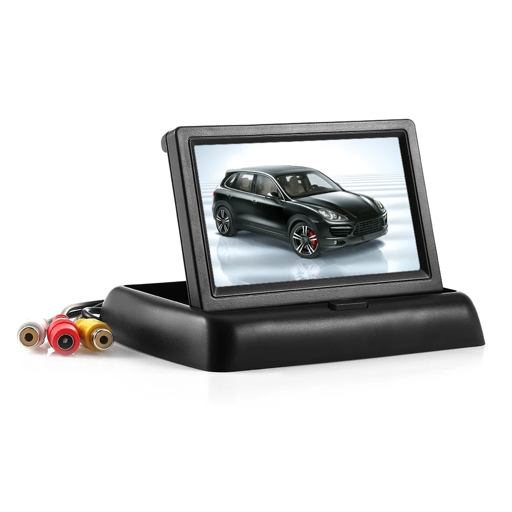 Foldable 카 Monitor 4.3 인치 Anti Glare 색 LCD TFT Display Rear 뷰 Monitor ...