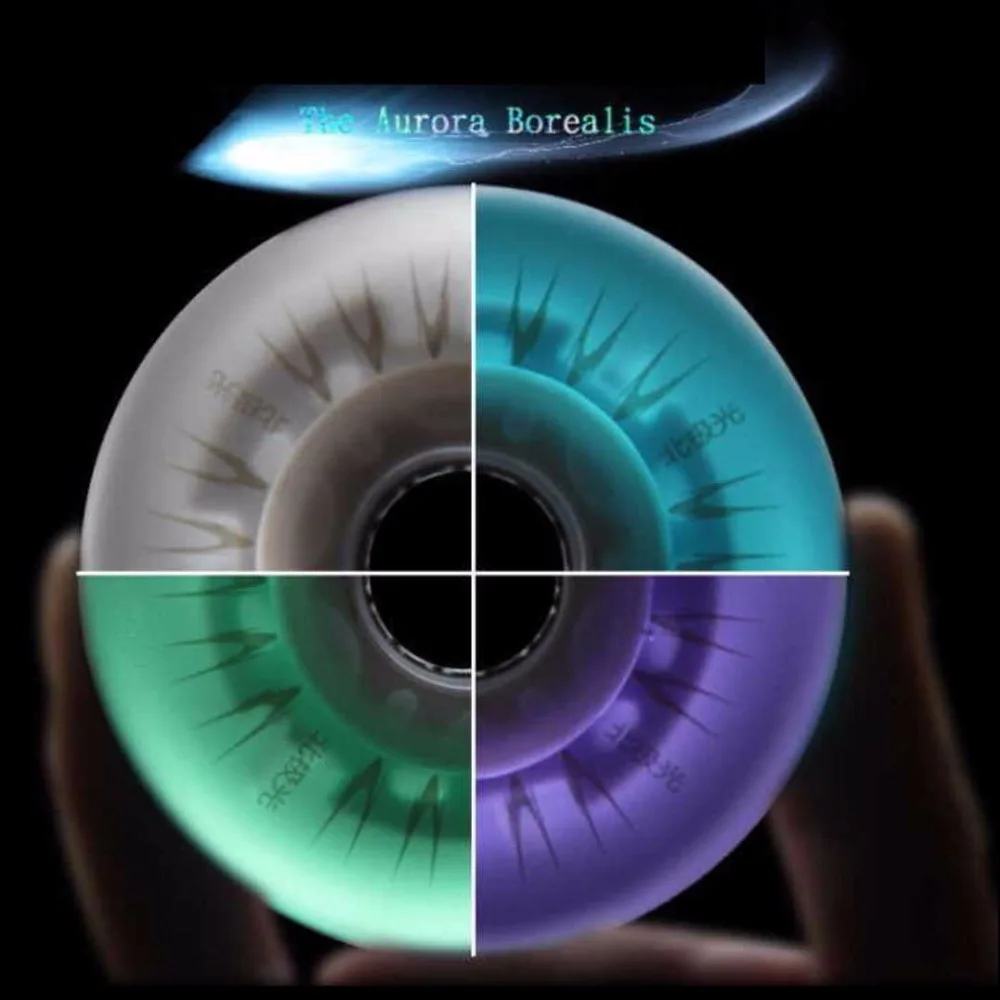 SzBlaZe 92A Led Flashing Inline Skate Wheels (Pack of 4 Pcs) 72mm 76mm ...