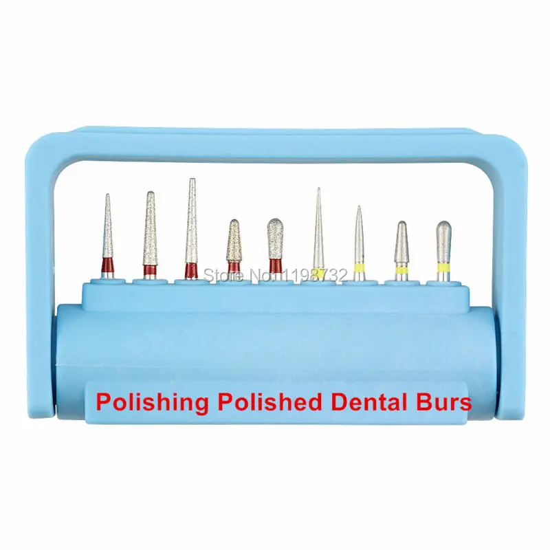 1Set Bahan Lab Gigi Berlian Bor Poles Poles Gigi Bor Pemegang Blok ...