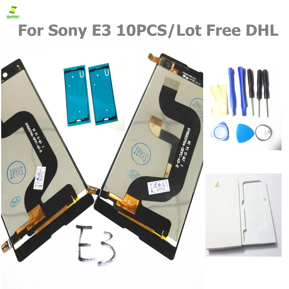 4.5'' 854x480 Display For SONY Xpeira E3 LCD Touch Screen Digitizer Display Black White Color ...