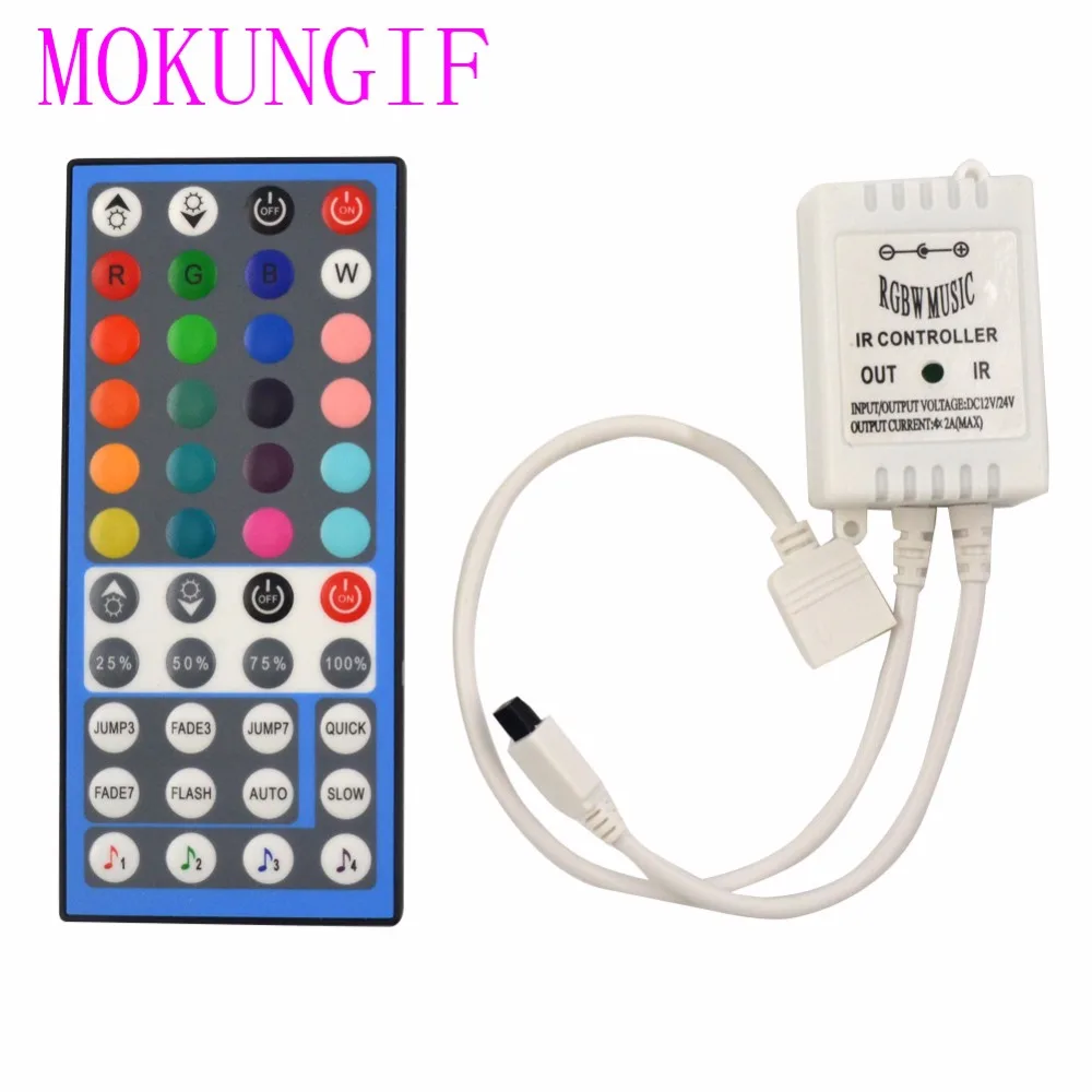 MINI RGBW LED Controller 40Key Remote For RGBW LED Strip Light DC12~24V ...