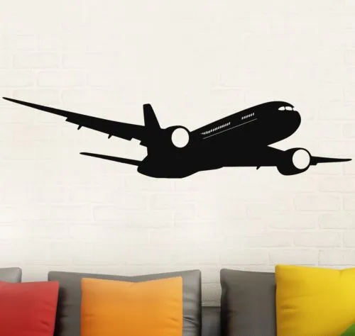 Removable-Airplane-Boeing-Wall-Modern-Decal-Stickers-Home-Decor-Quality ...