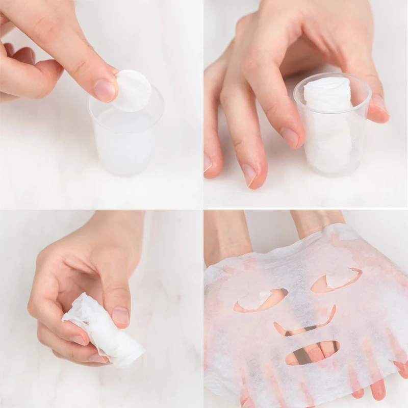 30/40/50pcs Face Compression Mask Nonwoven Fabric Mask Paper Skin Care ...