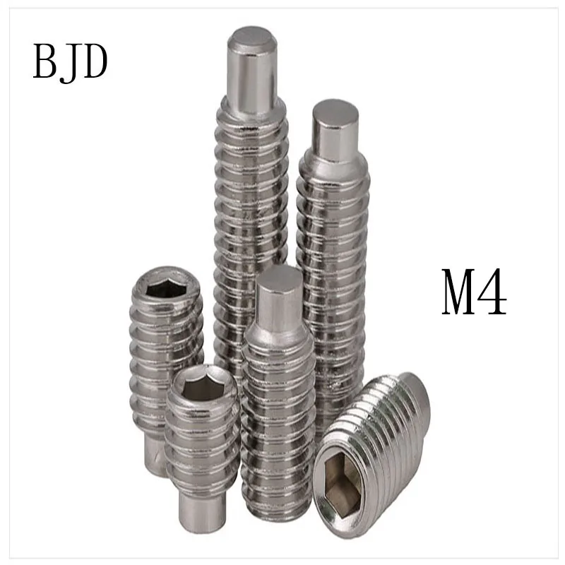 100pcs DIN915 GB79 M4 bolts 4mm 304 authentic stainless steel set ...