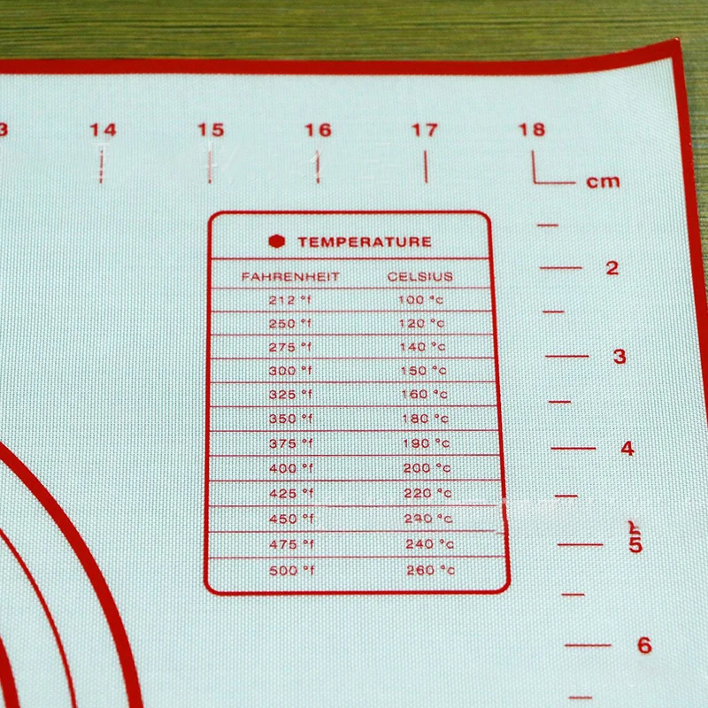 60*40/29*26 см силиконовый коврик для выпечки со шкалой прокатки теста ...