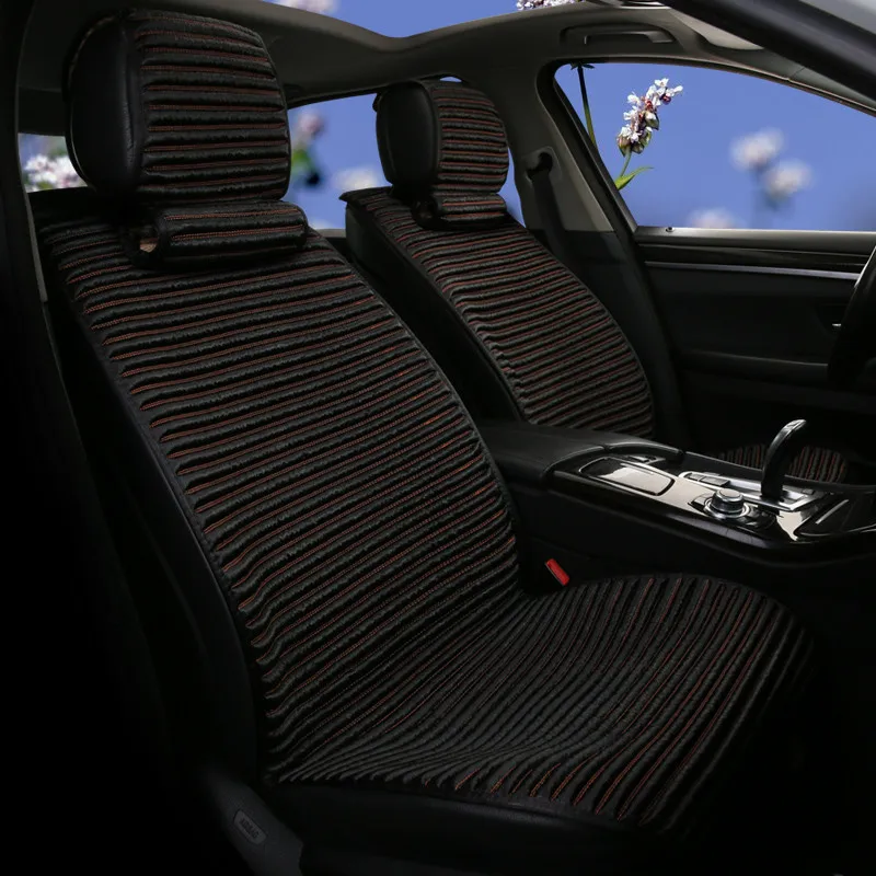 Embossing Cloth Car Seat Cover The car cushion is filled with buckwheat ...