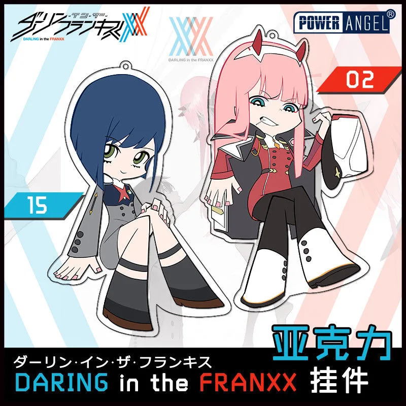 DARLING-in-the-FRANXX-Keyring-ICHIGO-ZERO-TWO-Acrylic-Keychain-Key-Ring ...