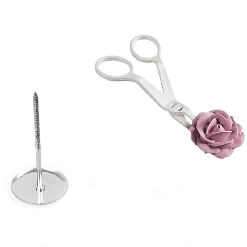 2pcs-set-Cake-Decorating-Nails-Stainless-Steel-Cake-Flower-Needle-and ...