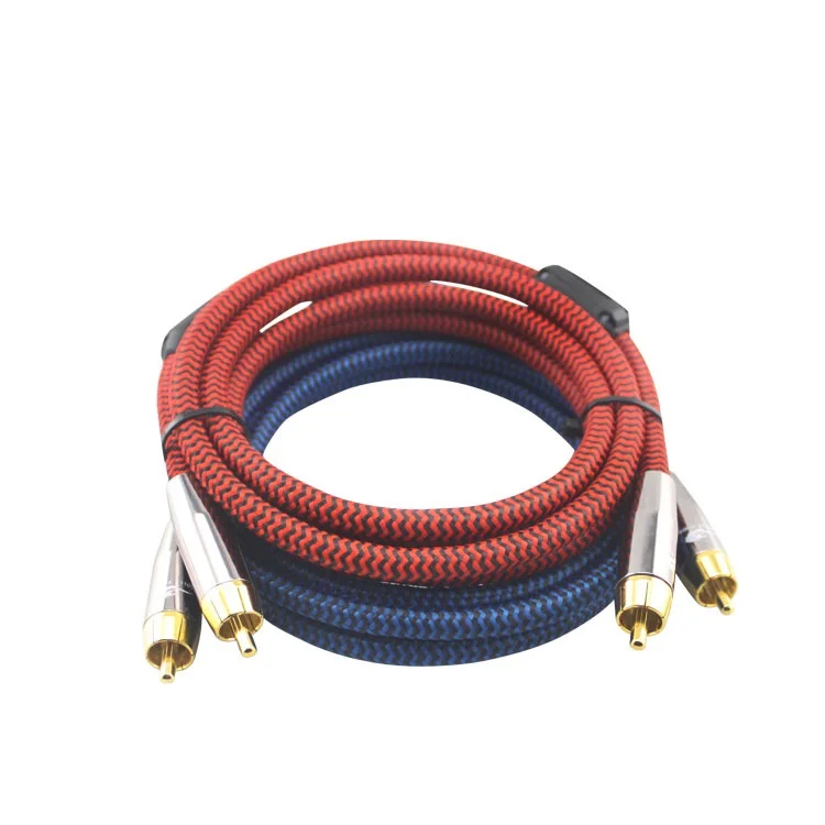 Hifi Stereo Audio Cable 2 Rca Phono Jack To 2 Rca Audio Cable Male To ...