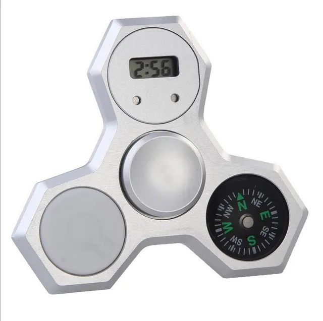 LED Compass Watch Hand Spinner Display Digital Date Time EDC Wallfire ...