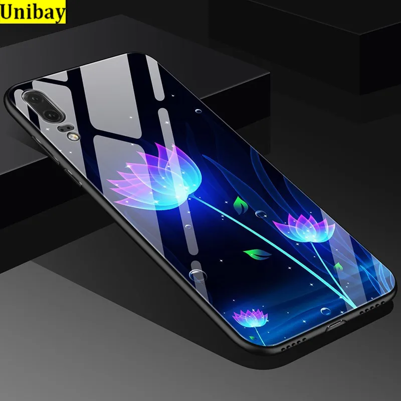 huawei p20 tempered Glass Back Cover 9H Anti Explode huawei p20 Back ...