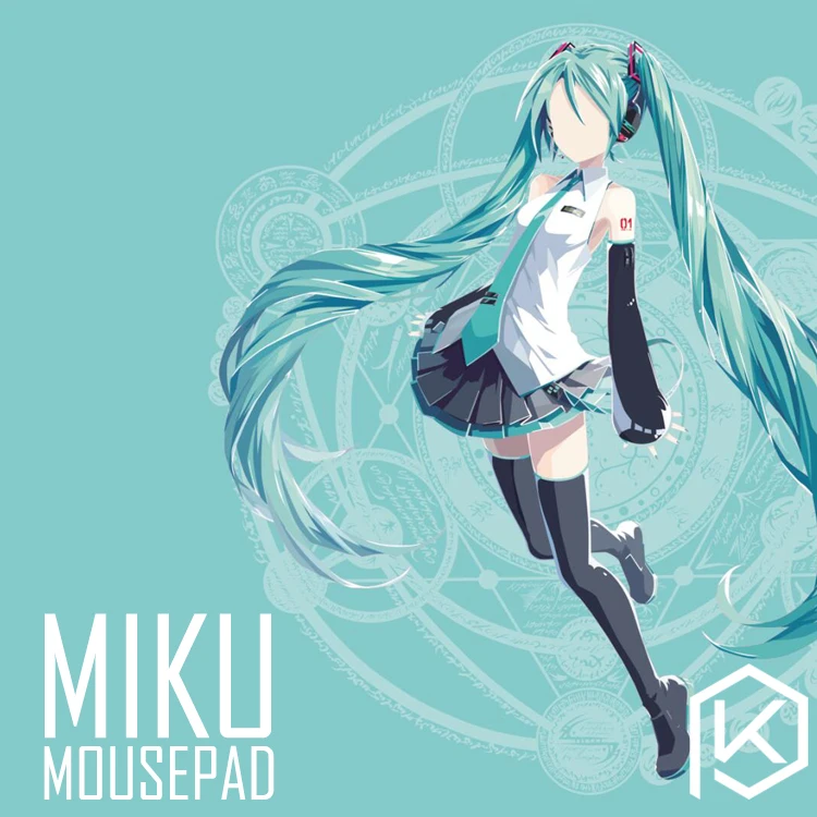 Mechaincal Keyboard Mousepad Hatsune Miku 900 400 4 Mm Non Stitched ...