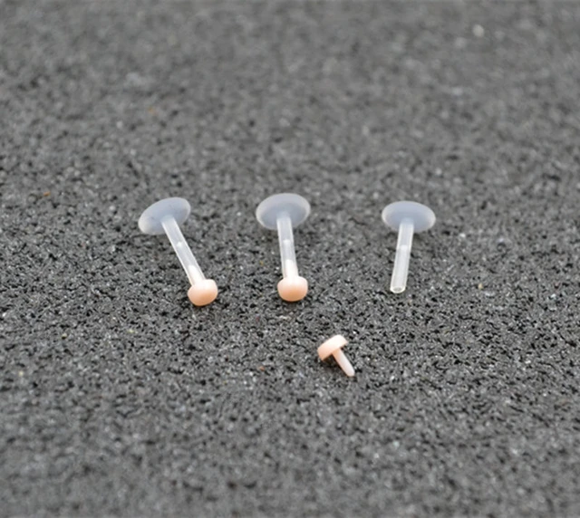 Clear Lip Piercing Stud