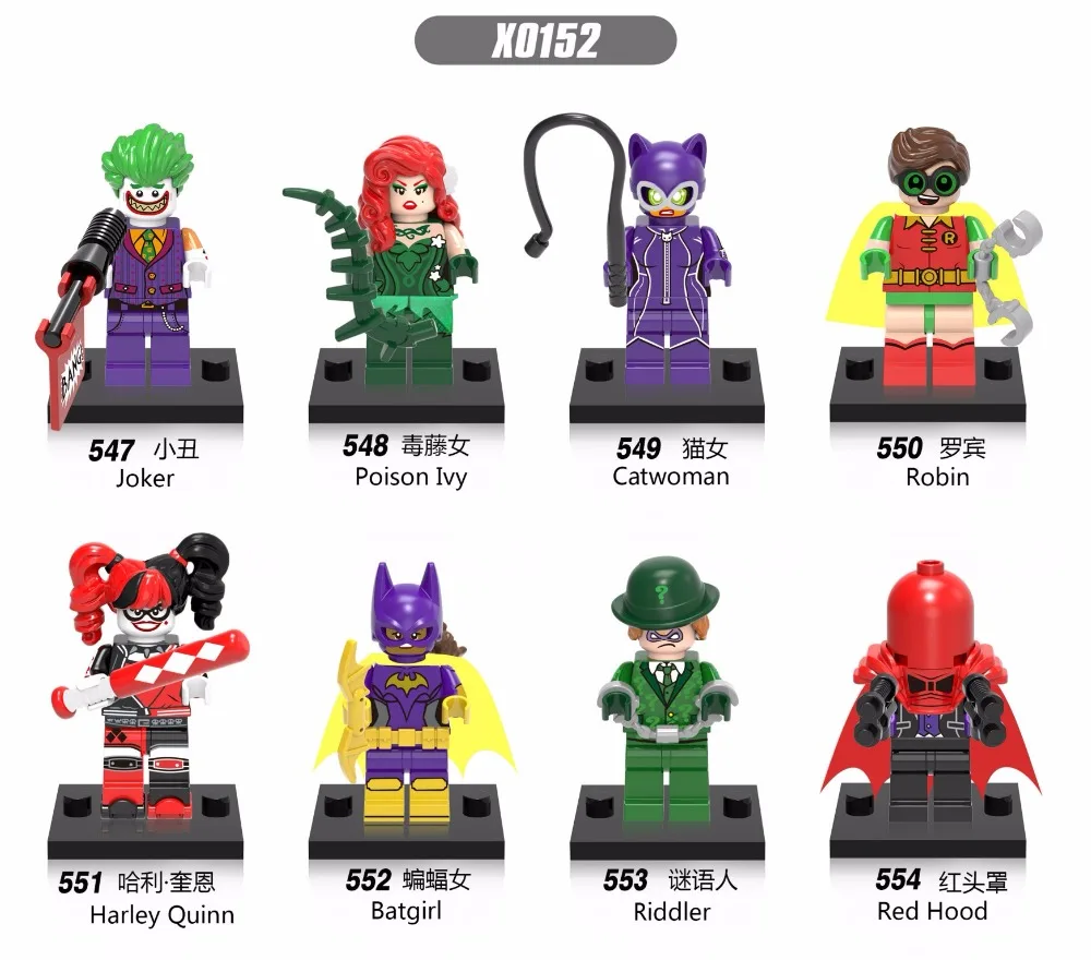 8pcs/Set Building china brand Super hero batman compatible with Lego ...