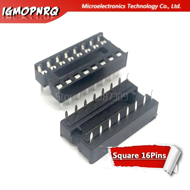10pcs 16pin Pins Pin Dip Dip16 Dip-16 Ic Sockets Adaptor Solder Type ...