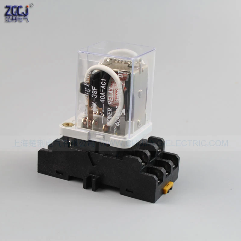 Din Power Relay Jqx-38f 40a-a1 Power Relay 40 Amps 3 Poles Dt Relay ...