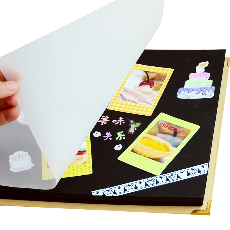 Diy photo album 12 photo album parchment paper every sheet paper photo ...