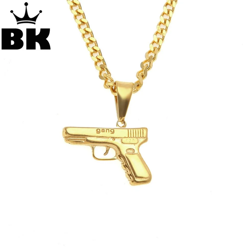 Hip-Hop-Glizzy-Gang-Gun-kolye-tabanca-kolye-k-k-Charm-alt-n-makineli-t ...