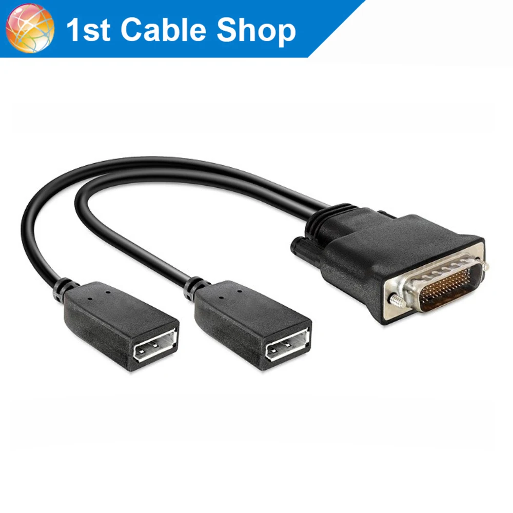 DMS59 DMS 59 to Displayport splitter cable DMS59 to dual display port Y ...