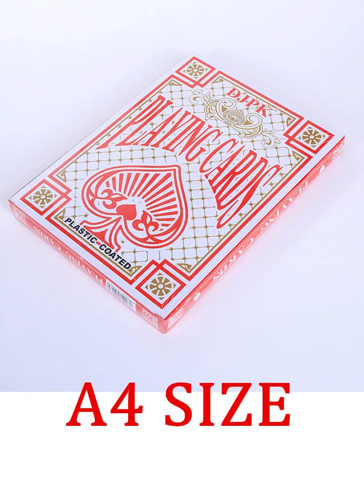 Jumbo playing cards A4 Size Full Deck Super Big paper poker cards ...