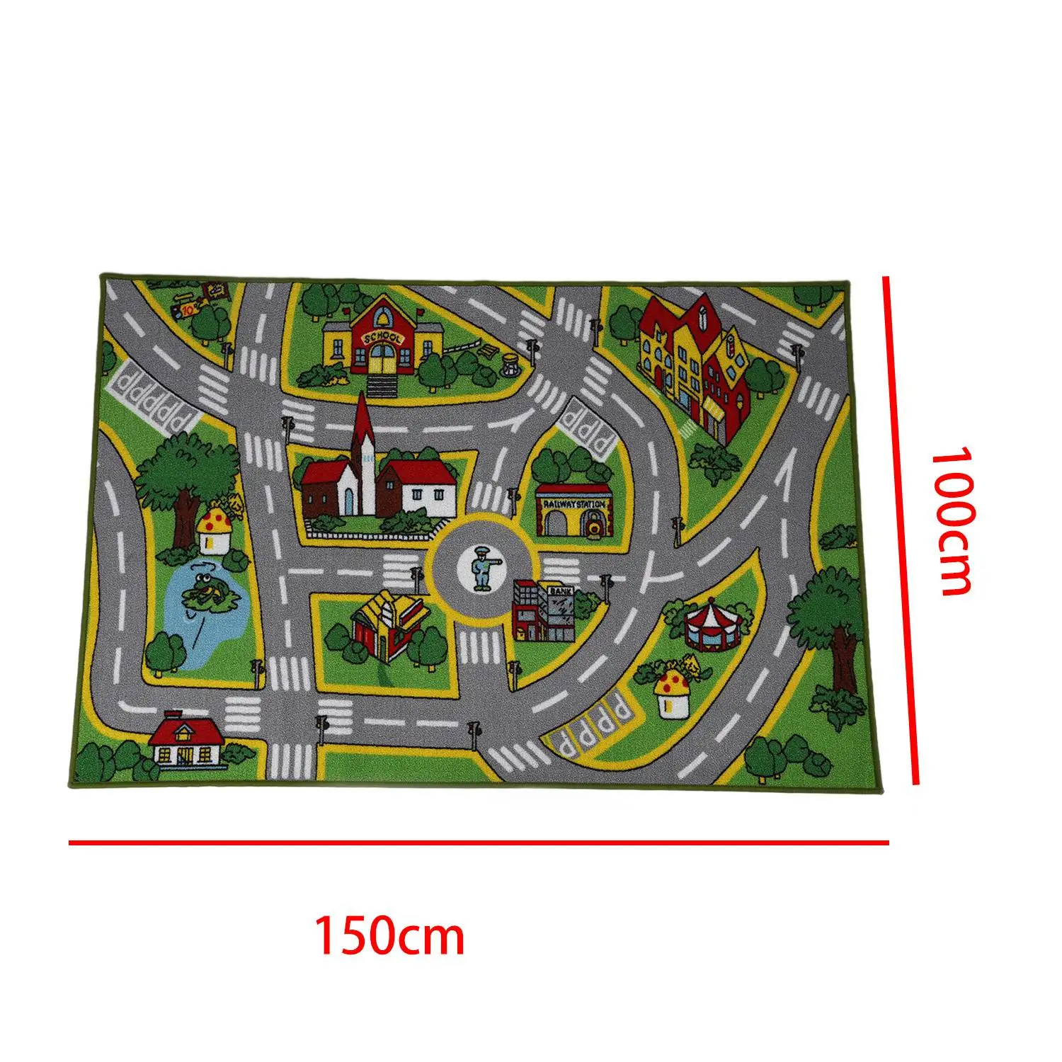 Детский ковер, игровой коврик, карта улицы города, Детский обучающий ...