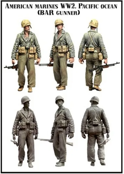 1/35 Scale Models Ww2 Pacific War U.s. E Wwii Resin Model Free Shipping ...