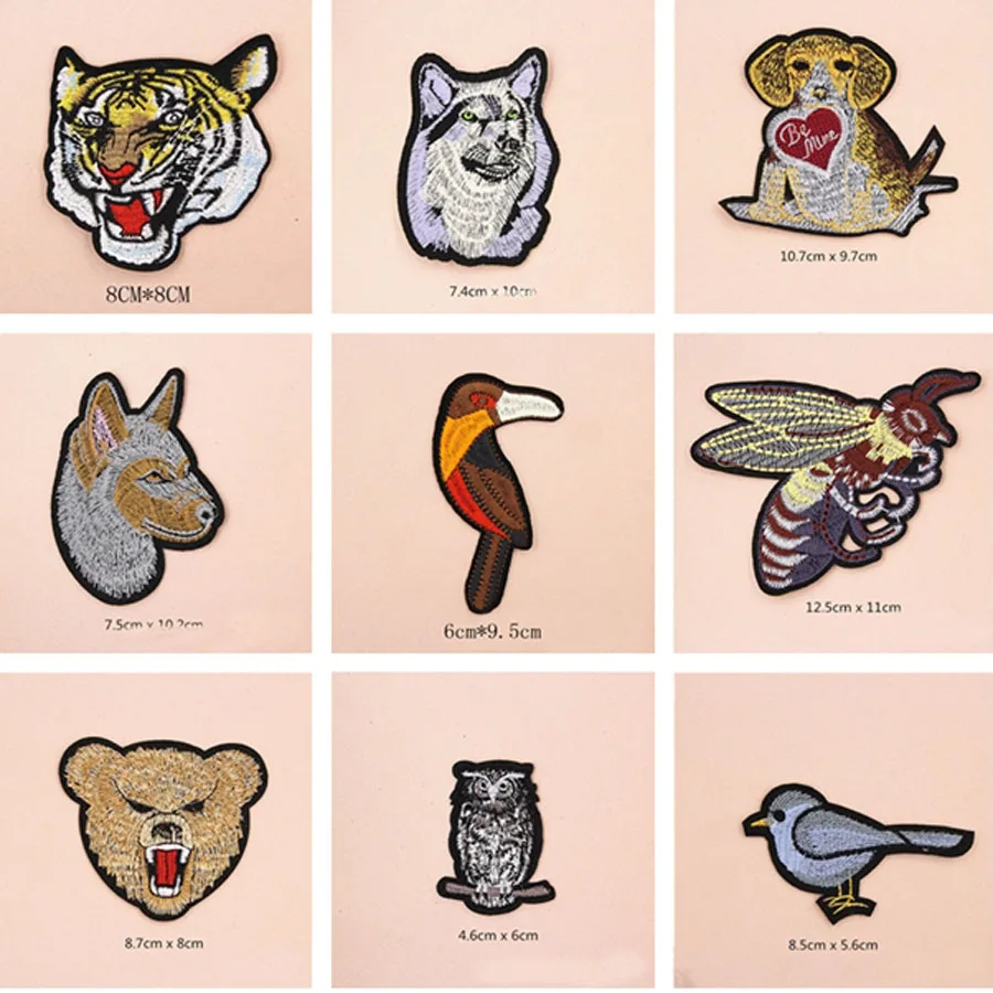 Fabric-Tiger-Animal-Patches-Cap-Shoe-Iron-On-Embroidered-Appliques-DIY ...