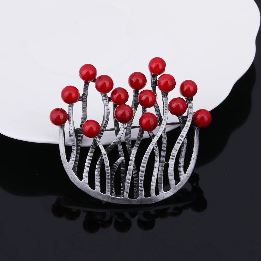 Women's U shaped Brooch In Retro Style Coral Brooches For Women 2016 ...