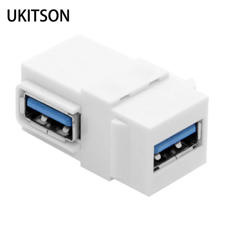 L Shape USB3.0 Keystone 90 Degree Female To Female USB Connector ...